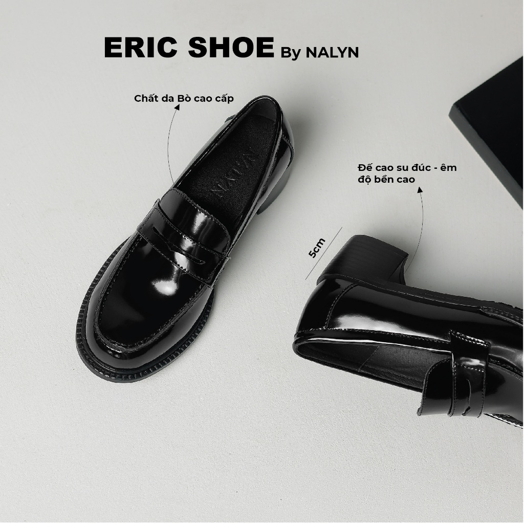 NALYN - GIÀY ERIC DA THẬT MÀU ĐEN | Shopee Việt Nam