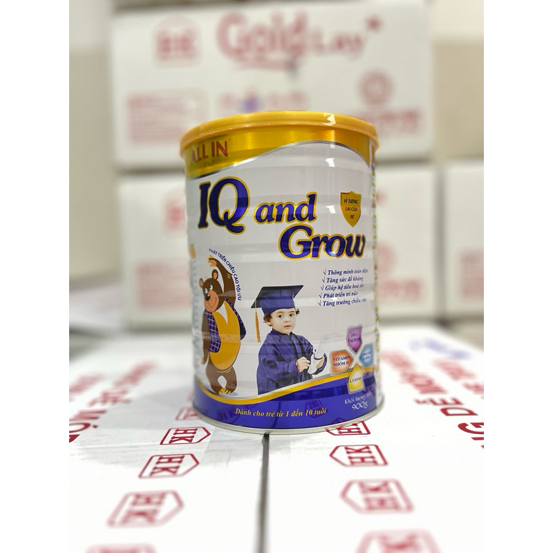 Sữa All In Sure IQ Grow 900g dành cho trẻ từ 1-10 tuồi giúp trẻ tăng ...