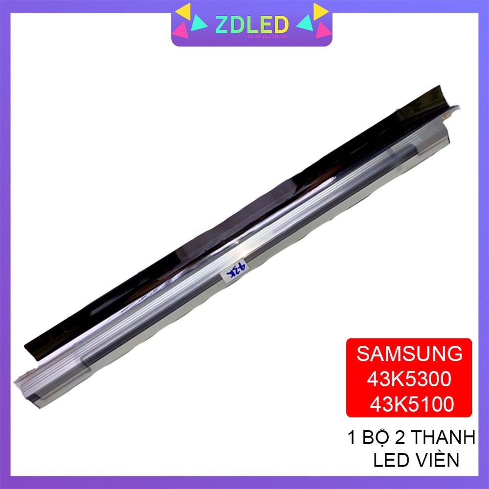 Thanh LED TIVI samsung 43k5300 - Lắp zin tivi 43k5300, 43K5100 - 1 THANH 2 thanh khung nhôm ...