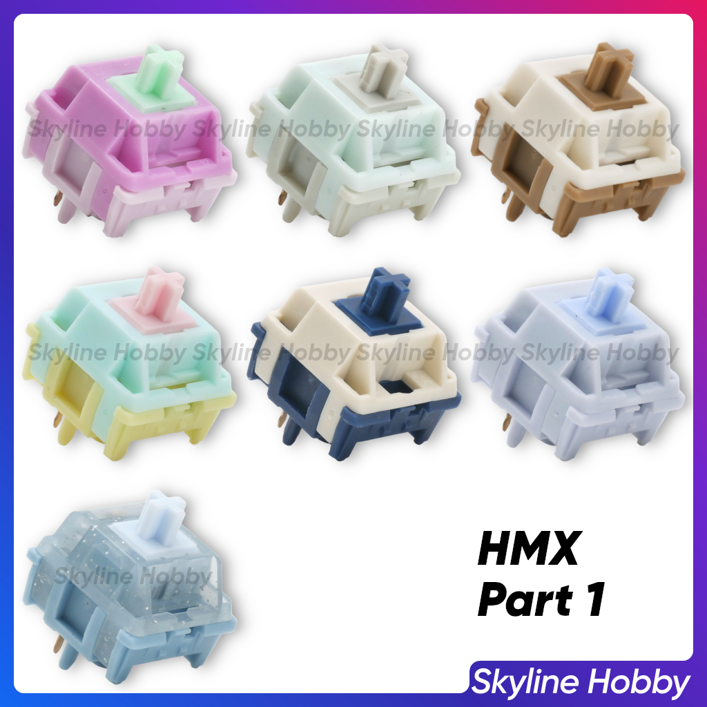 Switch bàn phím cơ HMX - Rainbow Candy, Glazed Jade, Macchiato, Macaron ...