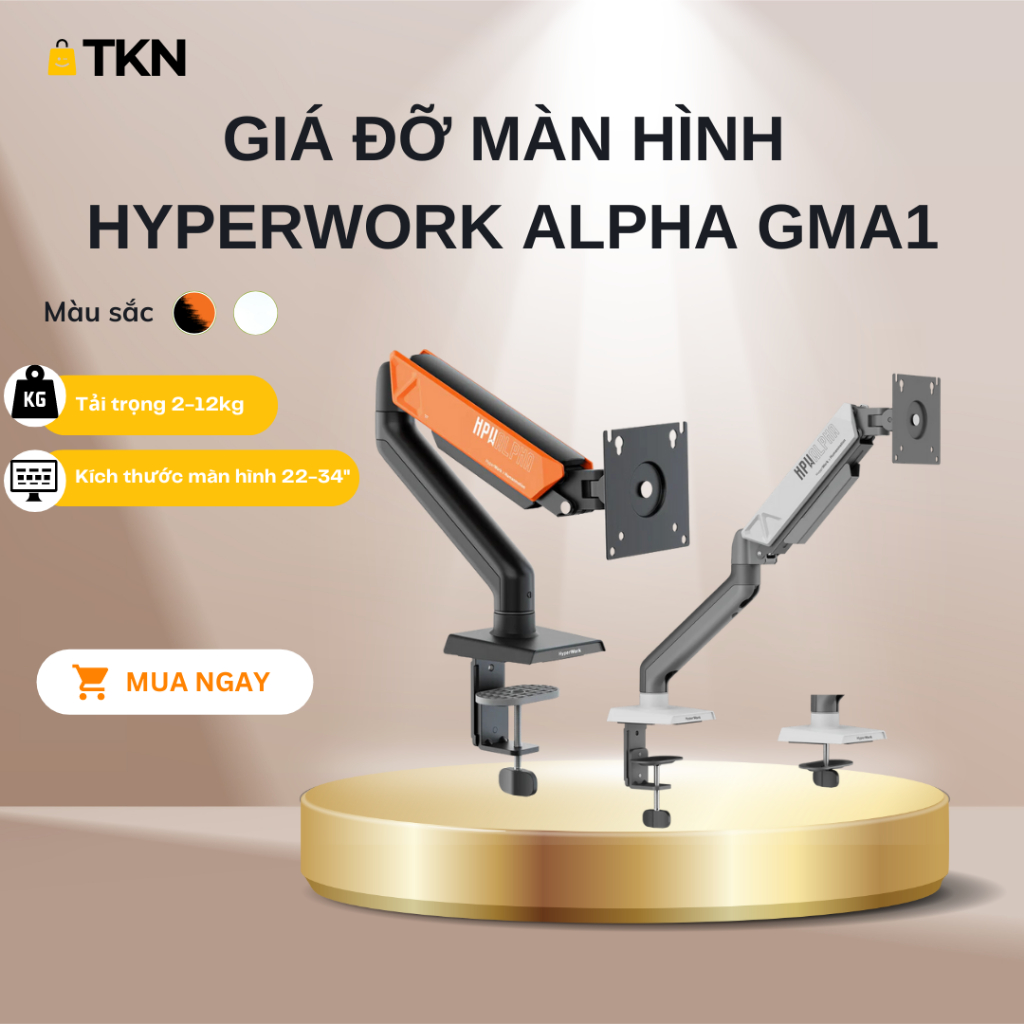 Giá đỡ / ARM màn hình HyperWork Alpha GMA1 - Bảo Hành 12 Tháng | Shopee ...