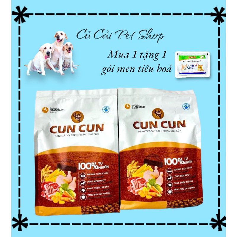 Hạt Cho Chó Cun Cun 1,5kg Mix Vị Bổ Sung Đầy Đủ Dinh Dưỡng Cho Cún ...