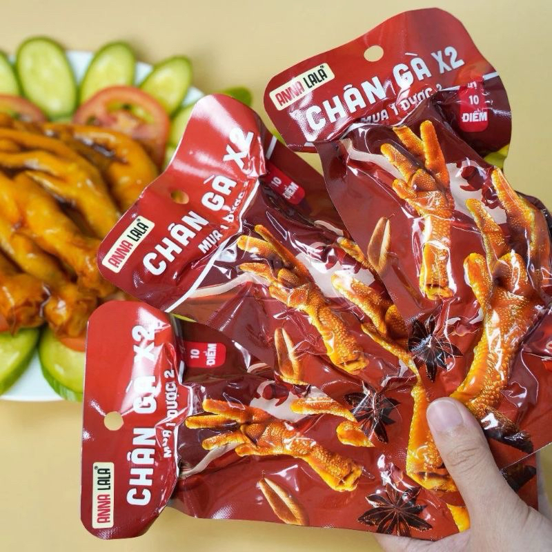chân gà đôi anna lala gói 2 chân combo 10gói 20 chân ăn liền | Shopee ...