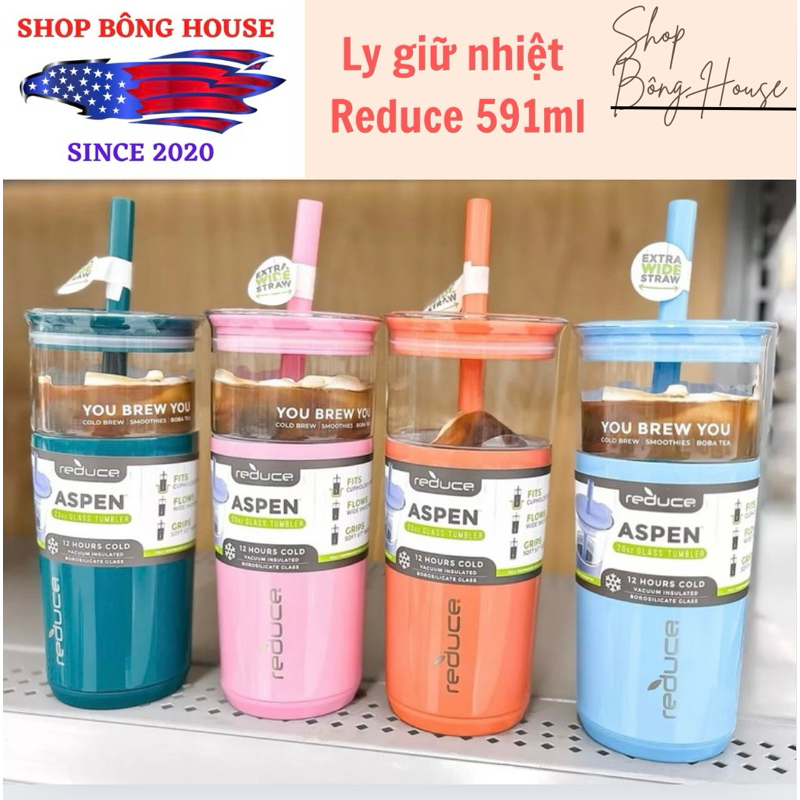 [BILL MỸ] LY GIỮ LẠNH REDUCE ASPEN 591ML THIẾT KẾ LY TRONG LY MỚI RA MẮT | Shopee Việt Nam