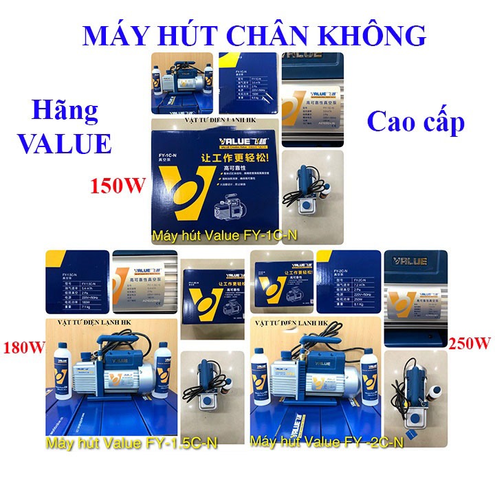 Máy Hút Chân Không điều hoà VALUE FY-1C-N FY-1.5C-N FY-2C-N bơm sửa máy ...