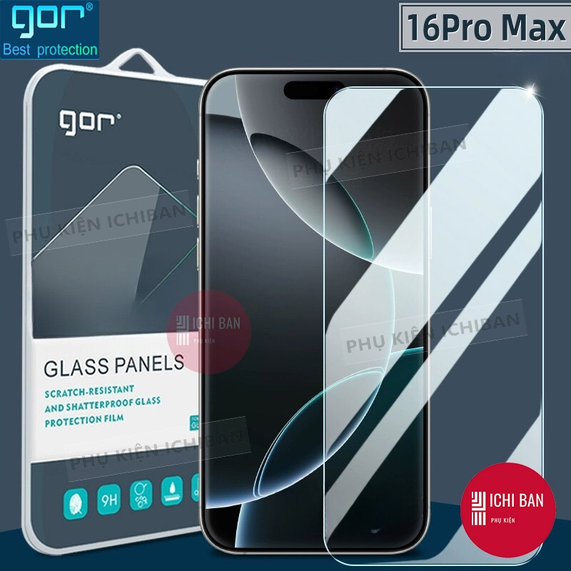 Kính Cường Lực Gor IPHONE 16 Pro/ 16 Pro Max/ 16/ 16 Plus, IP 13 ProMax ...