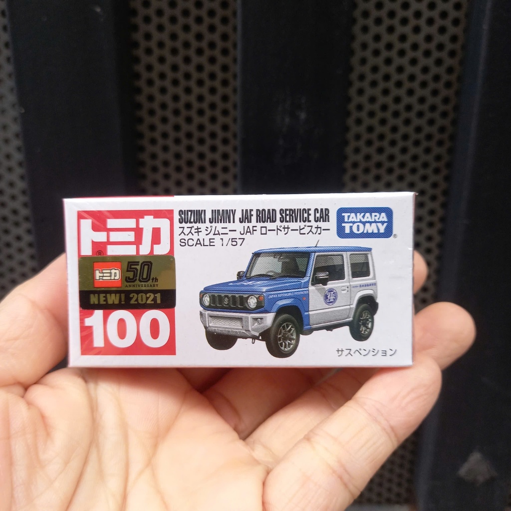 Đồ chơi mô hình xe tomica, No.100 Suzuki Jimny JAF Road Service Car | Shopee Việt Nam