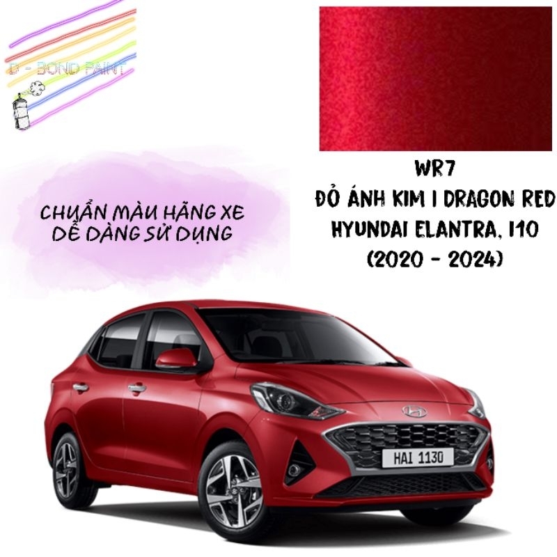 HYUNDAI ELANTRA, I10 MÀU ĐỎ (2020 - 2024) - BÌNH XỊT SƠN XÓA VẾT XƯỚC Ô ...