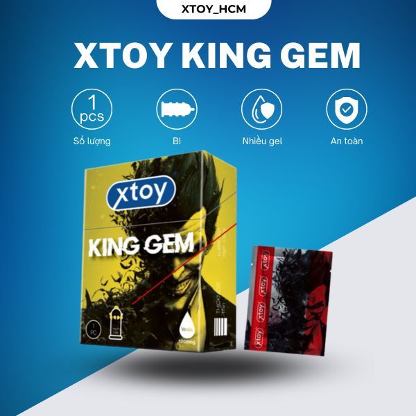 Bao cao su bi XTOY KING GEM 7 bi lớn hộp 1 cái siêu mỏng kéo dài quan hệ | Shopee Việt Nam