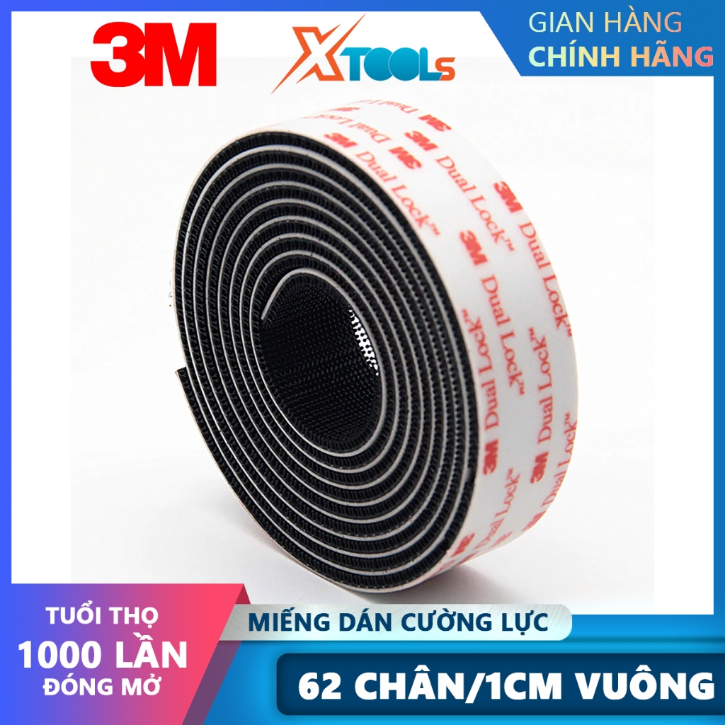 Miếng dán cường lực 3M Dual Lock SJ3551 1x2inch keo siêu chắc chân dính ...