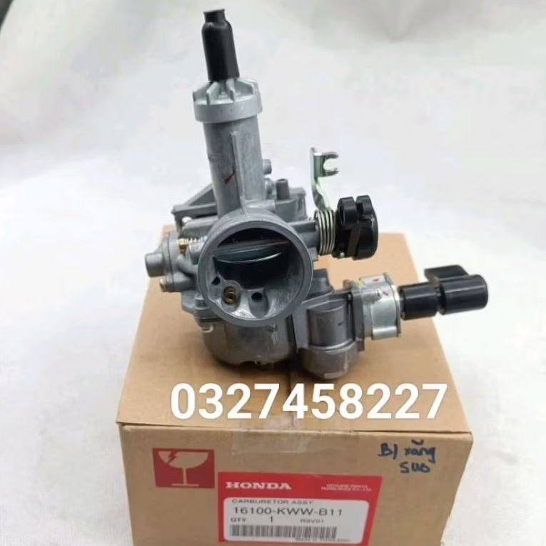 Bình xăng con, chế hòa khí xe WAVE S110, RSX 110.... zin Honda | Shopee ...