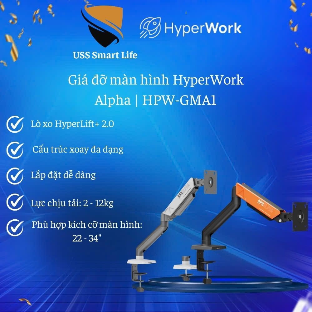 Giá treo / Arm màn hình HyperWork Alpha HPW GMA1 | Shopee Việt Nam