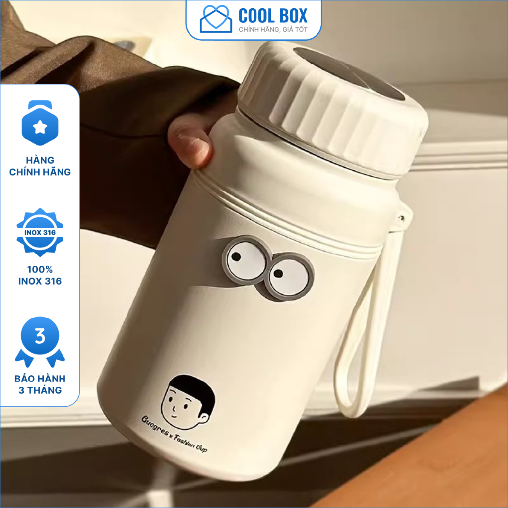 Bình Giữ Nhiệt GUCGRES Fashion Cup 1000ml Inox 316 COOLBOX Có Lưới Lọc ...