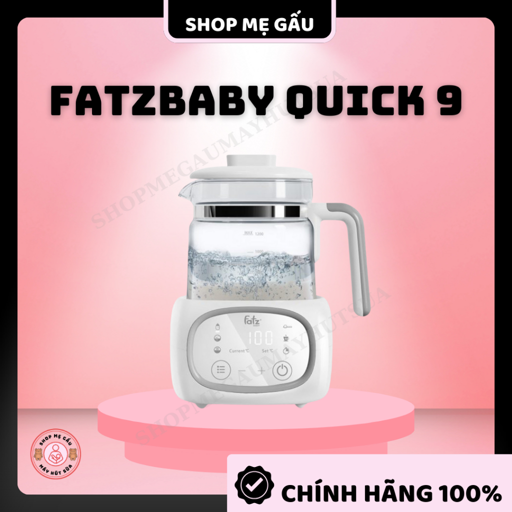 MÁY ĐUN NƯỚC VÀ HÂM NƯỚC PHA SỮA ĐIỆN TỬ FATZBABY FATZ - QUICK 9 ...