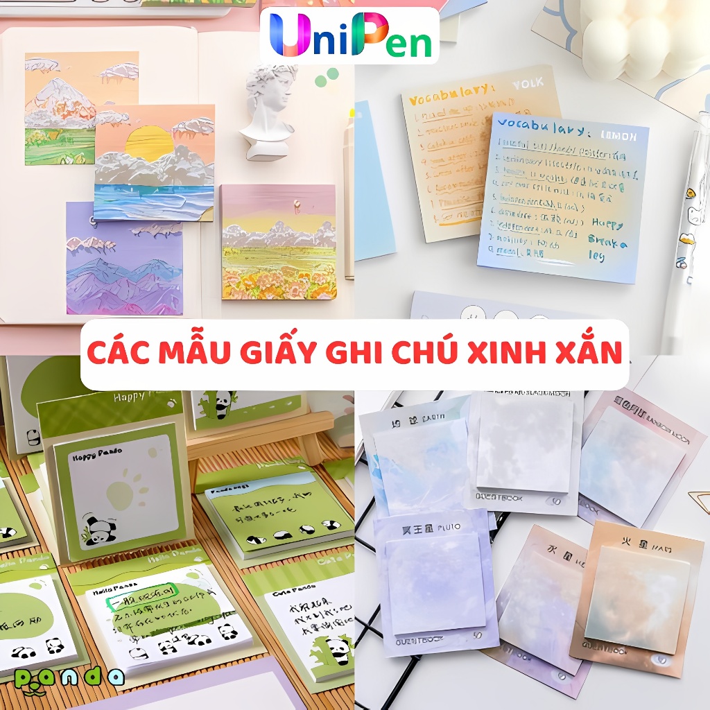 Tệp Giấy Note, Giấy Ghi Chú Giấy Nhớ Nhiều Mẫu Xinh Xắn Cho Học Sinh ...