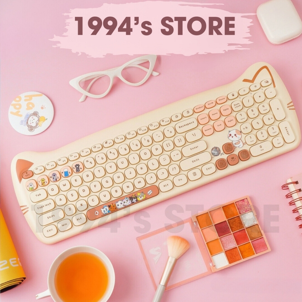 MOFII KITTY CAT PLUS - Bộ bàn phím giả cơ và chuột không dây MoFii ...