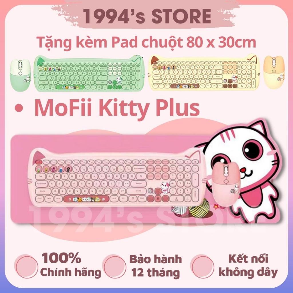 Combo bàn phím giả cơ và chuột MOFII Geezer KITTY CAT PLUS không dây ...
