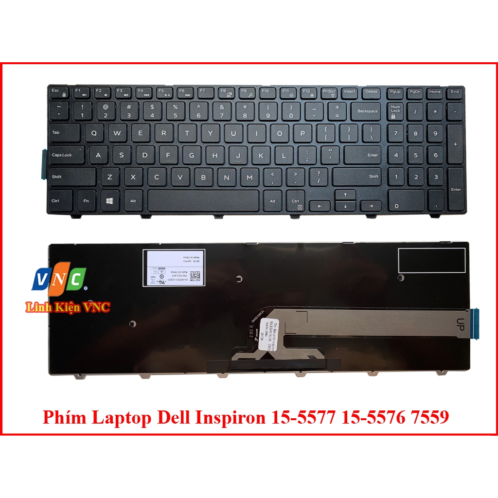 Bàn phím Laptop DELL Inspiron 15-5577 15-5576 7559 7557 P57F keyboard ...