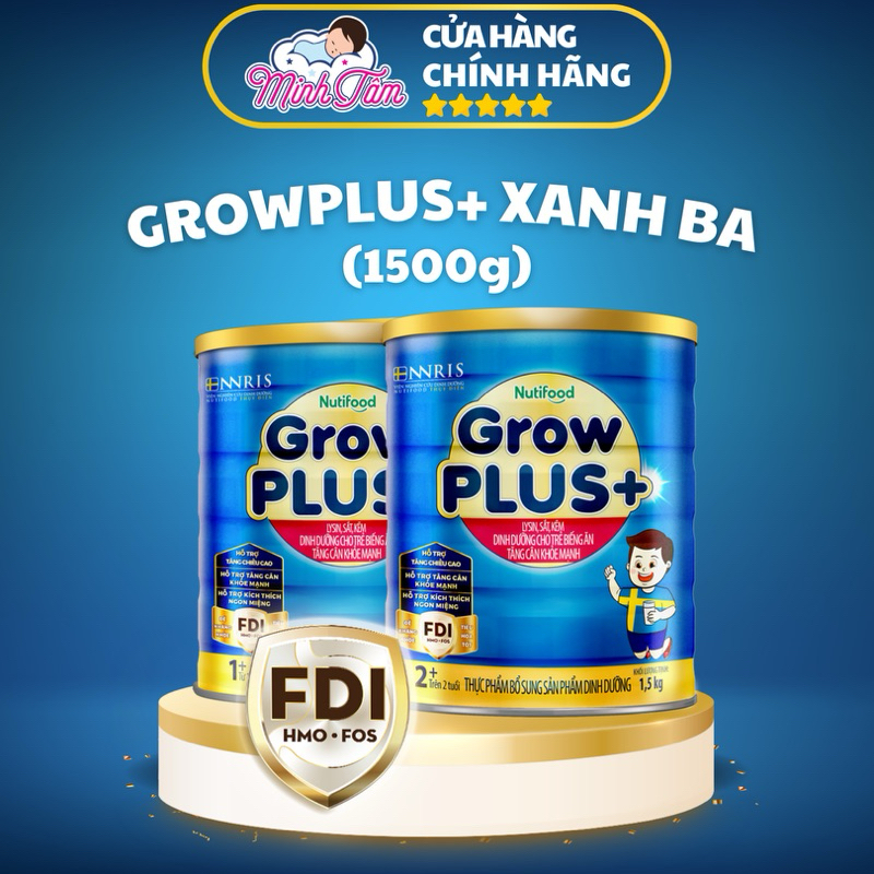 Sữa bột Nutifood GrowPLUS+ Xanh (1.5kg) | Shopee Việt Nam