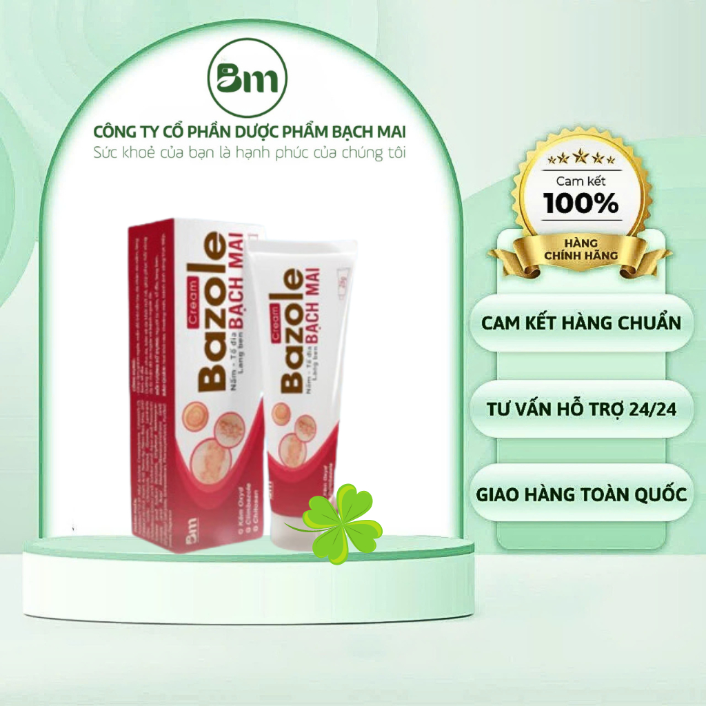 Kem Bôi Da Bazole Bạch Mai - Hàng Chính Hãng, Giúp Làm Giảm Ngứa, Dưỡng ...