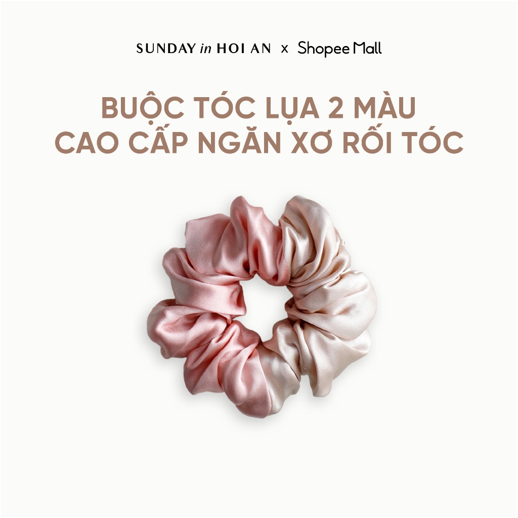 Buộc Tóc SUNDAY 100% Lụa Mulberry 2 Màu Ngăn Rụng Và Xơ Rối Tóc ...