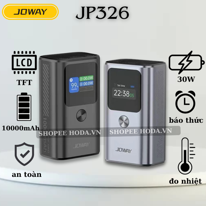 [Chính Hãng] Pin Dự Phòng 10000mAh JOWAY JP326 Sạc Nhanh 30W Nhỏ Gọn ...