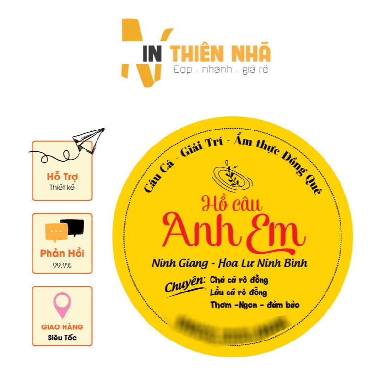 In Tem Nhãn Giấy Sticker in logo Cán Màng Bóng KT: A3 | Shopee Việt Nam