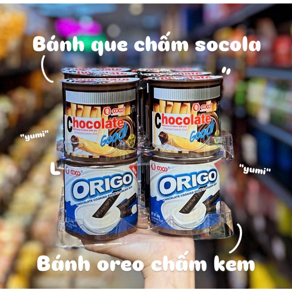 Bánh que chấm sữa / socola CoCo | Shopee Việt Nam