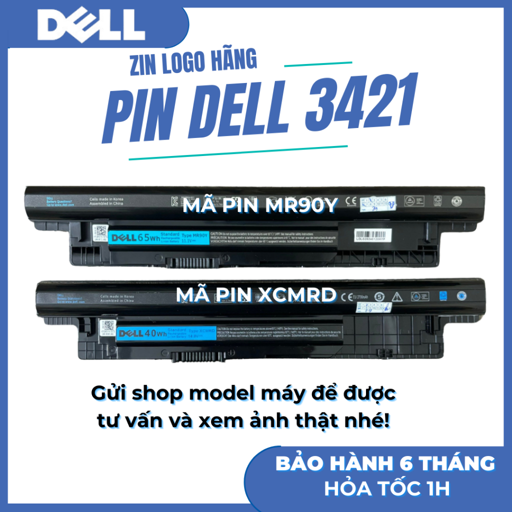 Pin Laptop Dell Inspiron 3421 3437 3446 3521 3531 3543 Vostro 2421 2521 ...