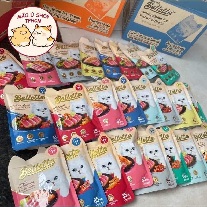 [COMBO 12-60b] PATE BELLOTTA GÓI 85G CHO MÈO | Shopee Việt Nam