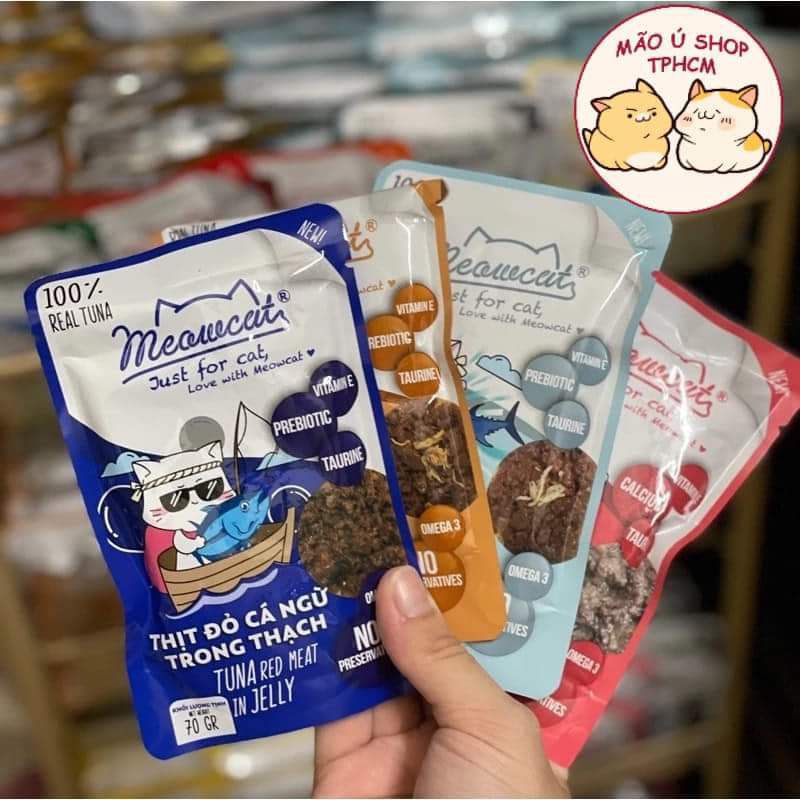 COMBO 12 GÓI PATE MEOWCAT - PATE MÈO GÓI 70G | Shopee Việt Nam