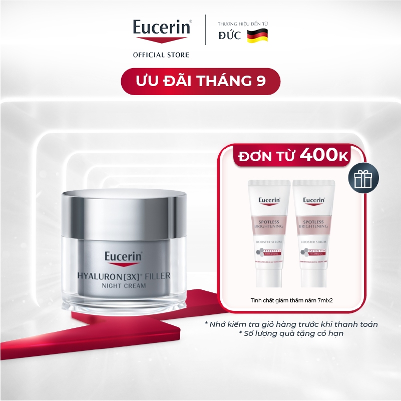 Kem dưỡng đêm giảm nếp nhăn Eucerin Hyaluron[3x]+ Filler Night Cream 50ml | Shopee Việt Nam