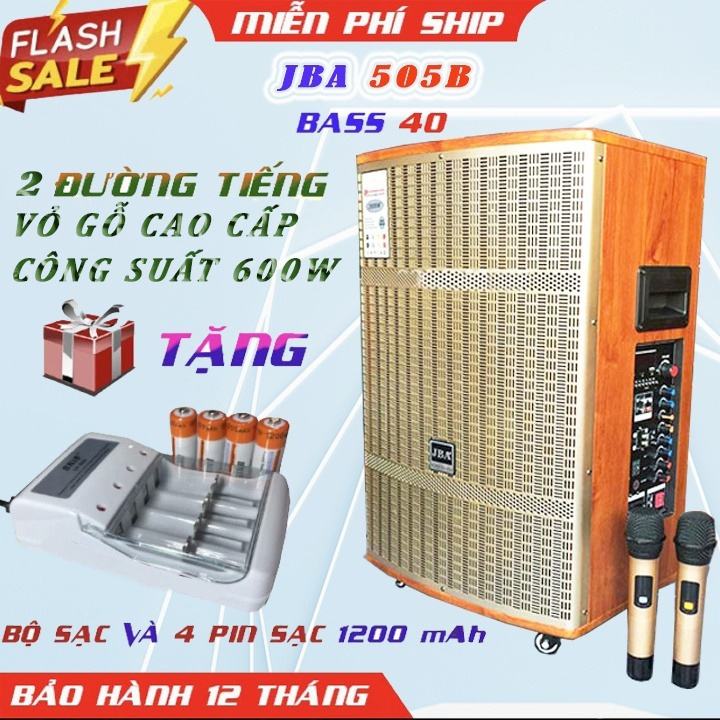 Loa Kéo Karaoke JBA 505B Bass 40, Vân Gỗ Nguyên Khối Vàng Sang Trọng ...