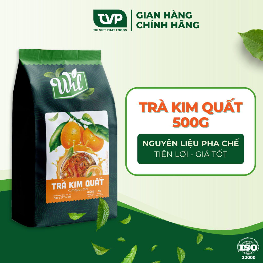 Bột trà tắc nguyên liệu pha chế đồ uống tiện lợi trà trái cây tươi Wil ...