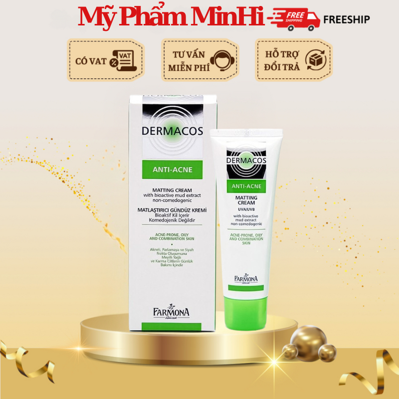 Dermacos Kem Dưỡng Ẩm Giảm Bóng Nhờn Ngừa Mụn Farmona Dermacos Anti ...