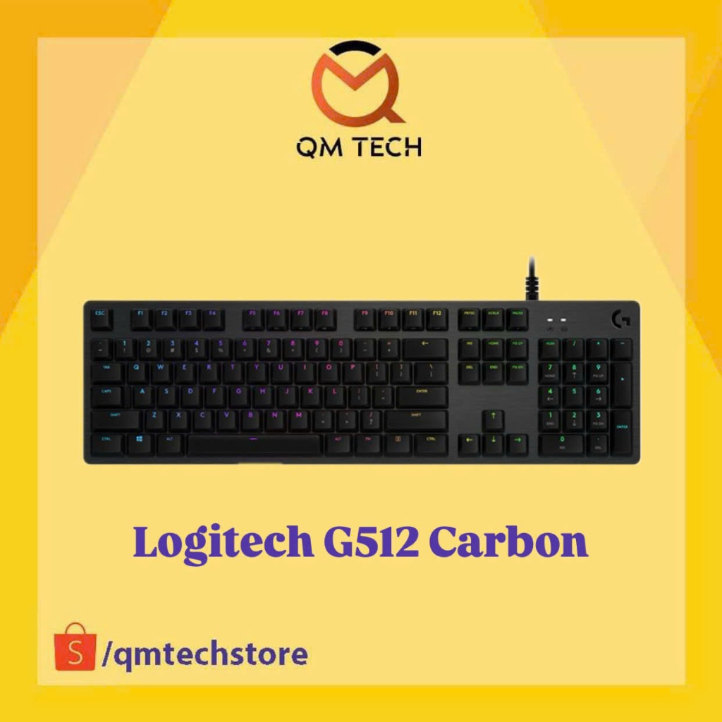 [NEW - LIKENEW - BH6T] Bàn phím cơ Logitech G512 Carbon - QMTECH STORE | Shopee Việt Nam