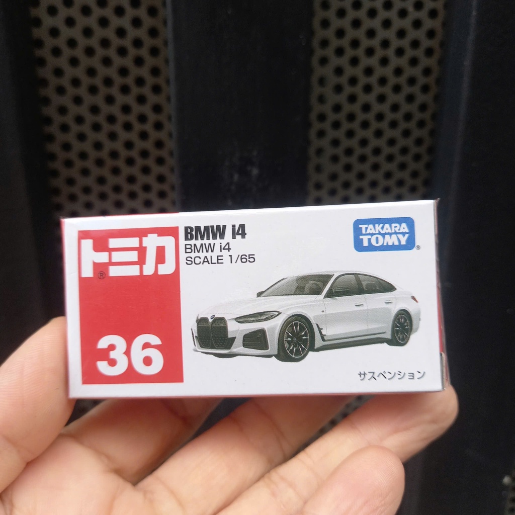 Đồ chơi mô hình xe tomica, No.36 BMW i4 (trắng) (full box full seal) | Shopee Việt Nam