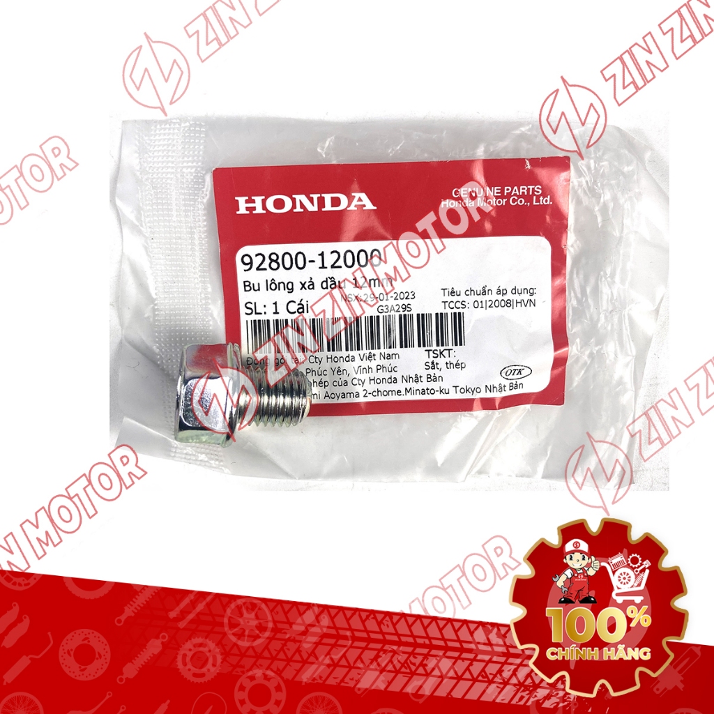 ỐC XẢ NHỚT, BU LÔNG XẢ DẦU WINNER VÀ CÁC DÒNG XE SỐ KHÁC 9280012000 ...