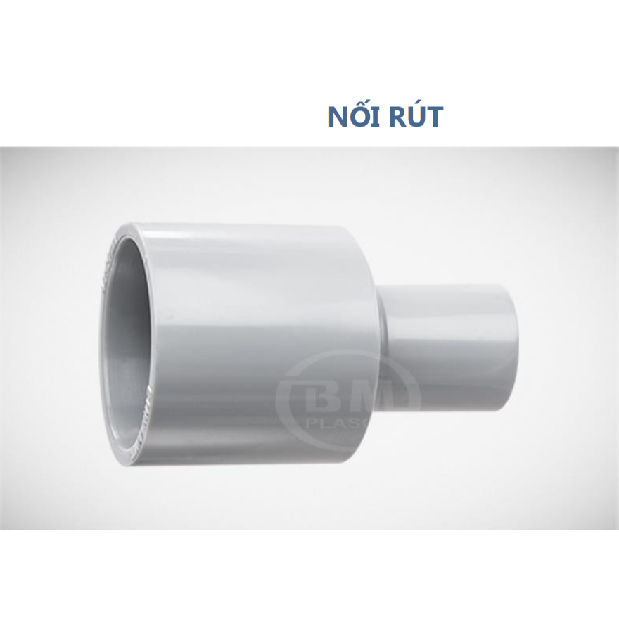 Nối giảm, côn thu PVC Bình Minh các loại 60/21, 60/27, 60/34, 90/34, 90 ...