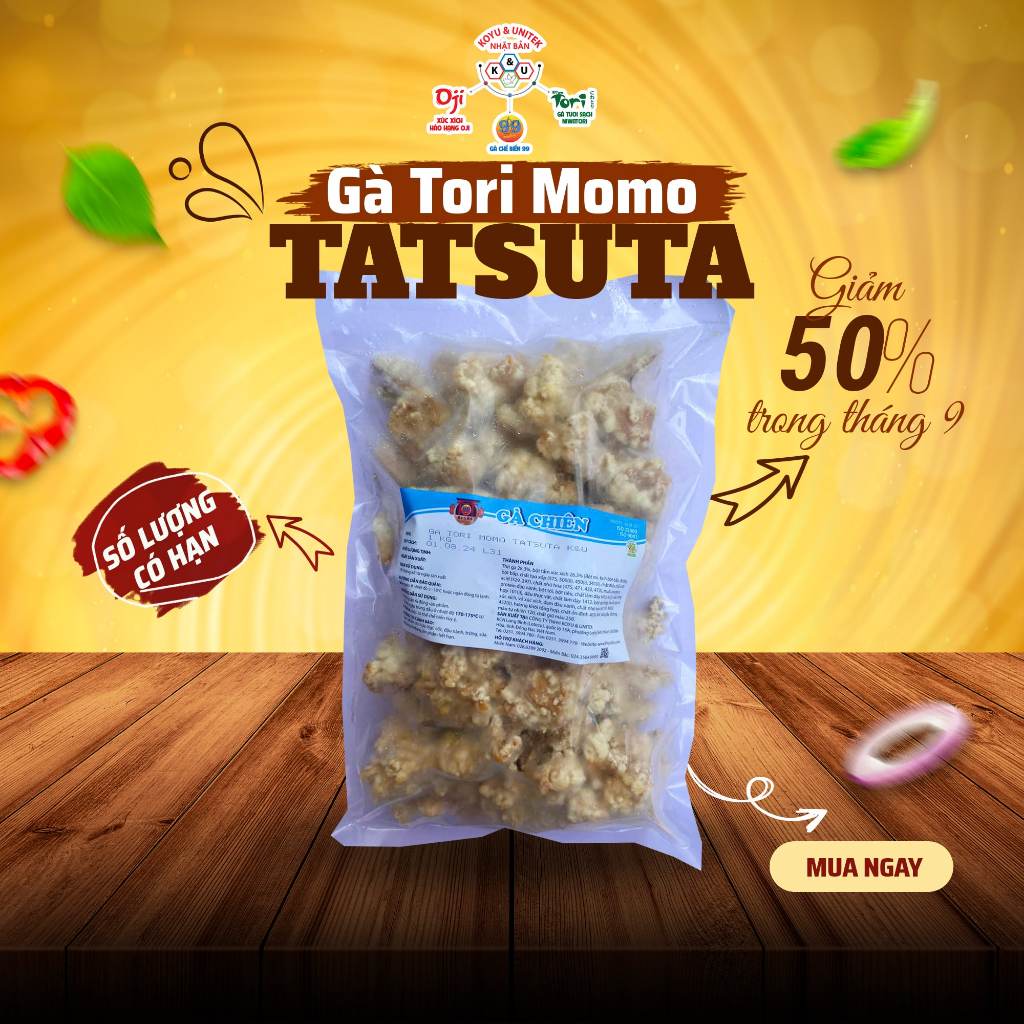 Gà Tori Momo Tatsuta 99Poultry | Gà Rán Tẩm Bột Nhiều Miếng (1Kg/Gói) | Shopee Việt Nam