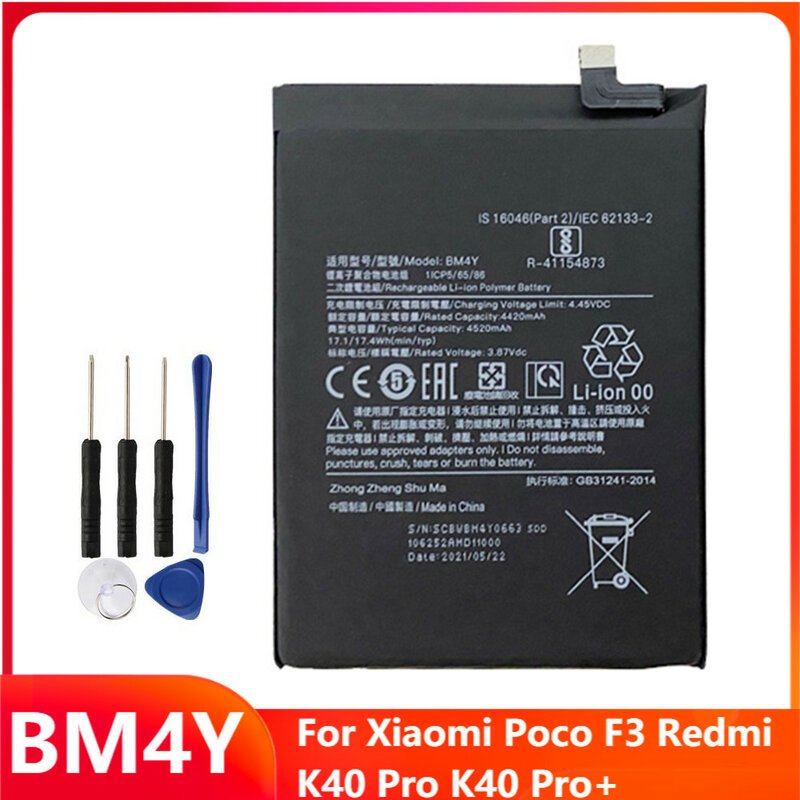 Pin Xiaomi Poco F3 / Redmi K40 / Redmi K40 Pro mã BM4Y 5020 mah ...