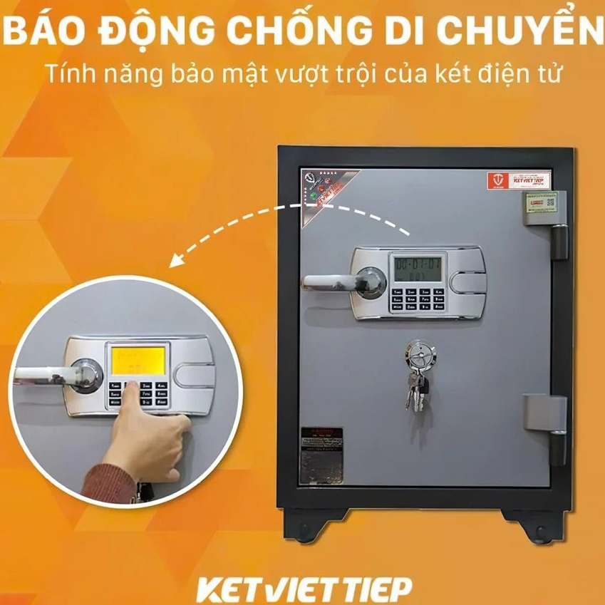 [KÉT SẮT TÀI LỘC] Két sắt Việt Tiệp KV918 Điện Tử 80kg | Shopee Việt Nam