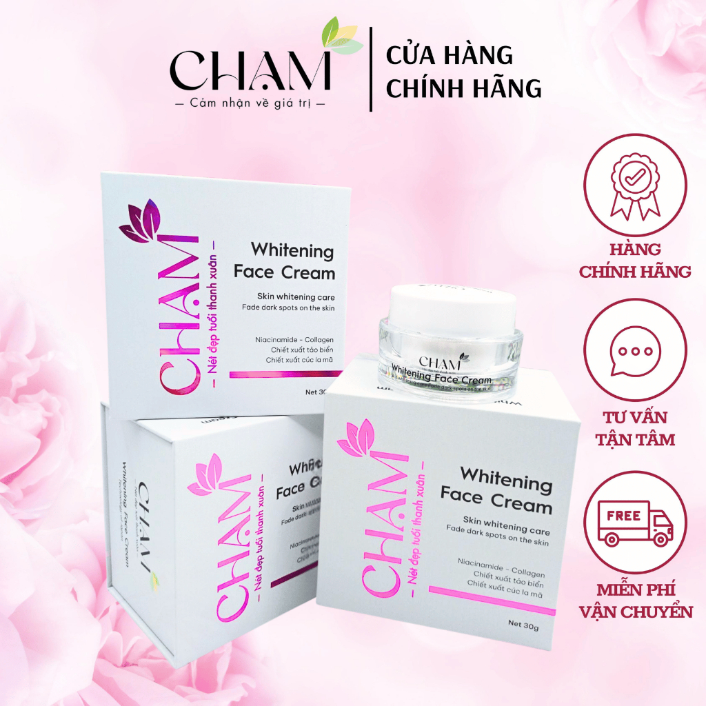 CHẠM VIỆT NAM - KEM DƯỠNG FACE WHITENING CREAM - THƯƠNG HIỆU DƯỢC MỸ ...