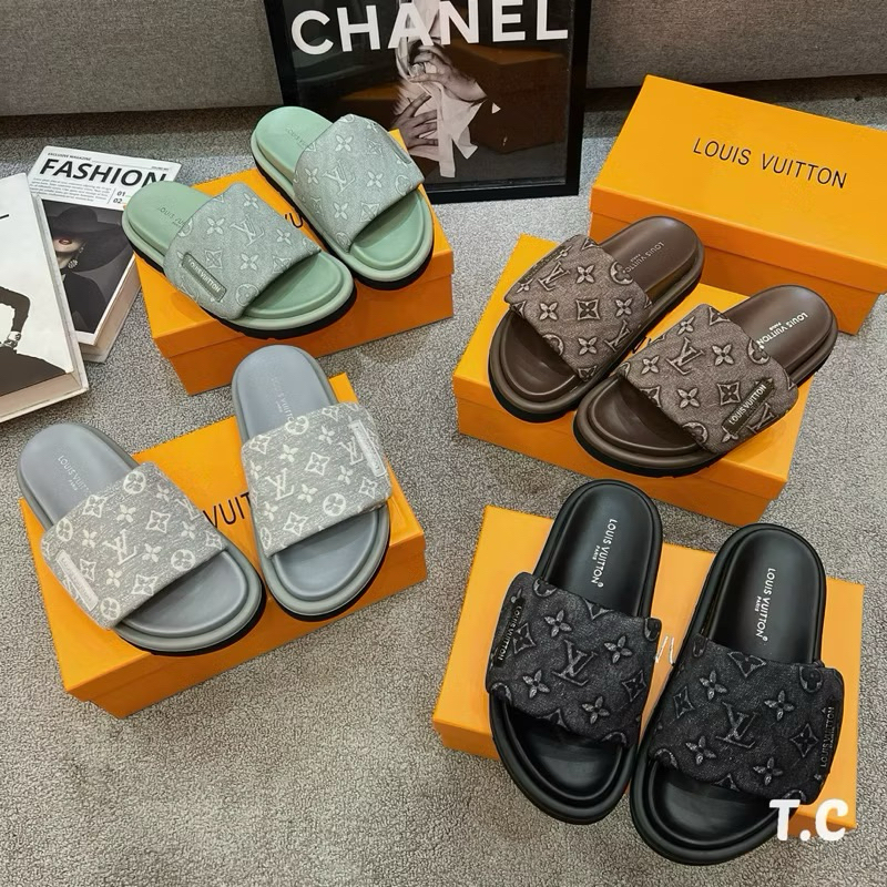 Dép L. V quai dán đế đúc Fullbox kllll ( sẵn hàng) | Shopee Việt Nam