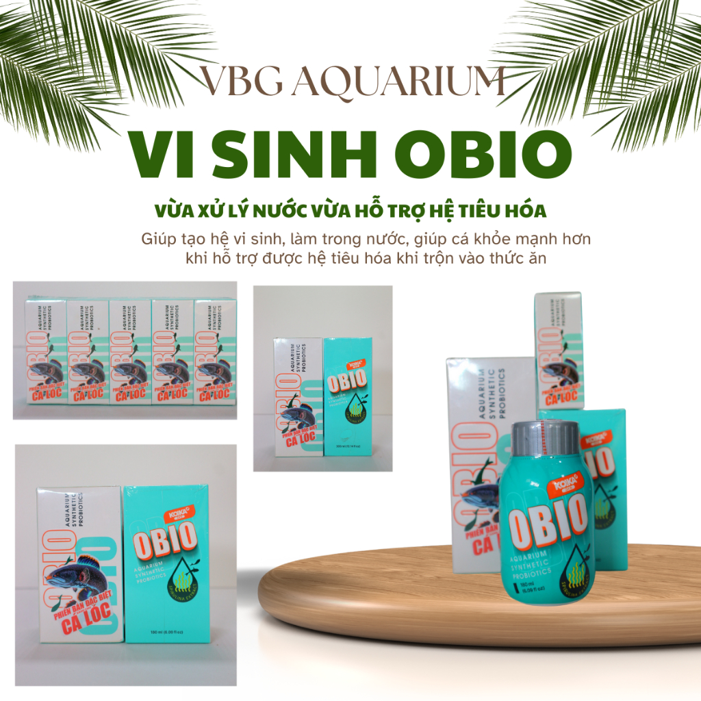 Vi Sinh Obio 30ml 180ml 300ml Cho Hồ Cá Cảnh, Hồ Thủy Sinh, Hỗ Trợ Tiêu ...