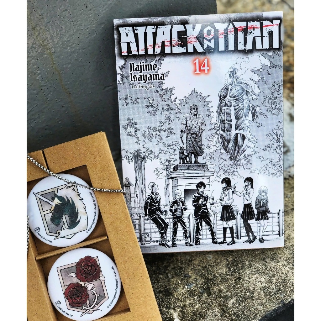 Sách - Attack On Titan - Tập 14 ( Bản Đặc Biệt ) - Tặng Kèm 2 Huy Hiệu ...
