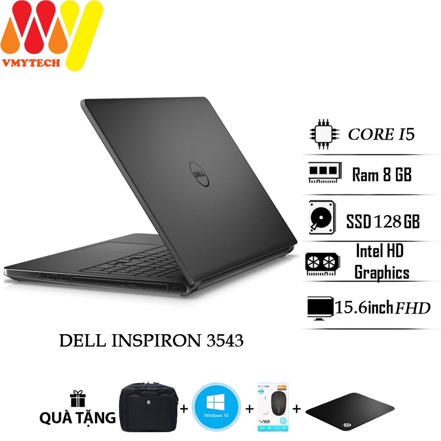 Laptop Dell 3543 mỏng nhẹ zin lướt 99%, Core i5, Ram 8gb, ổ cứng SSD ...