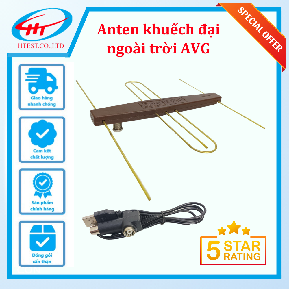Anten khuếch đại AVG dùng cho TiVi tích hợp kỹ thuật số DVB T2 (Chưa có ...