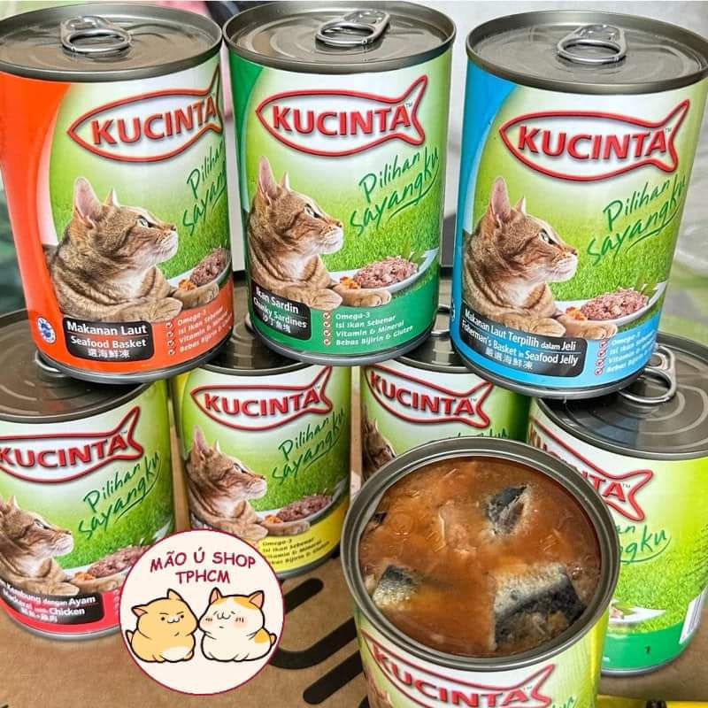 PATE KUCINTA LON 400G - PATE CHO MÈO TỪ 6 THÁNG TUỔI | Shopee Việt Nam