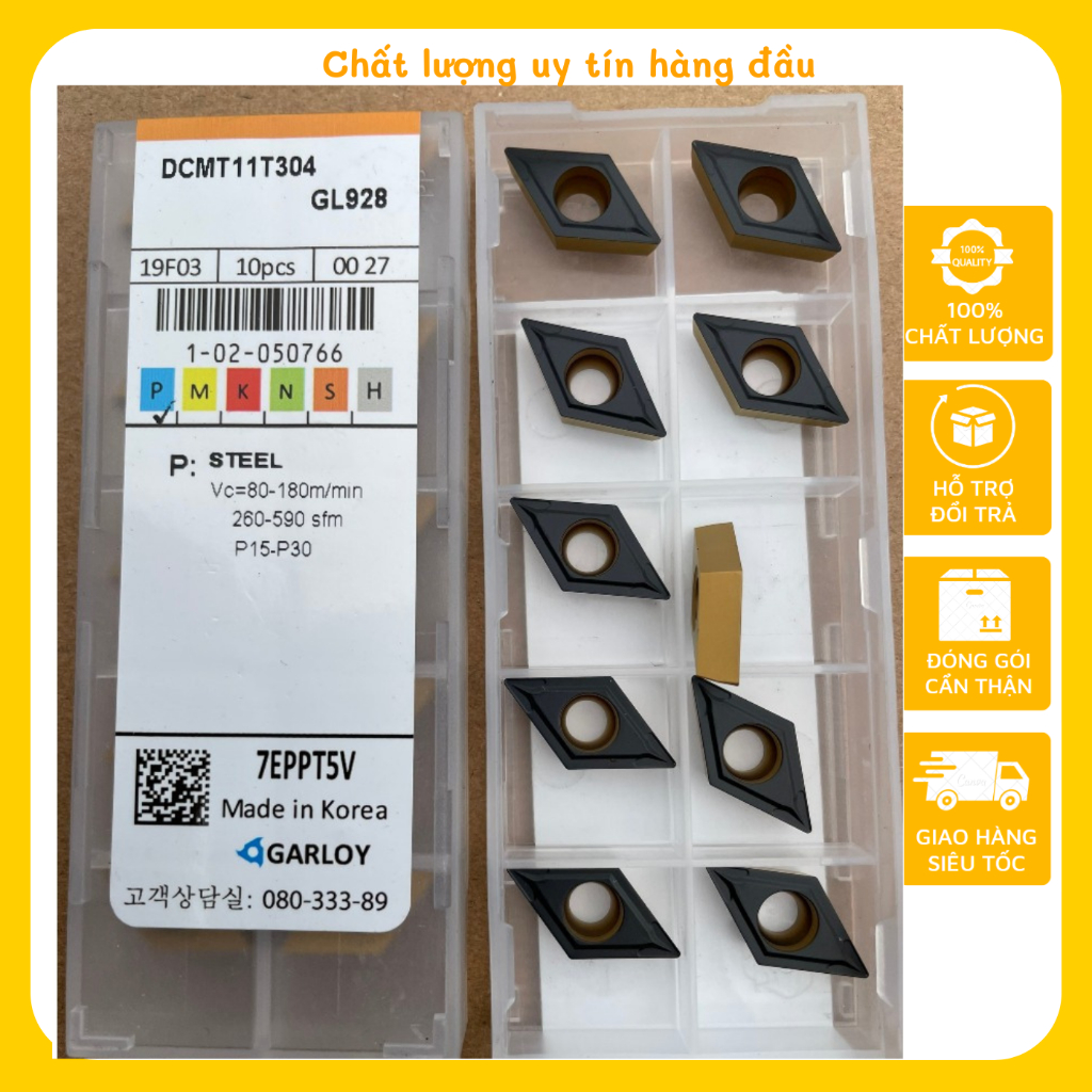 Mảnh chíp tiện DCMT chuyên gia công thép Trong Máy Tiện Máy CNC_mã ...